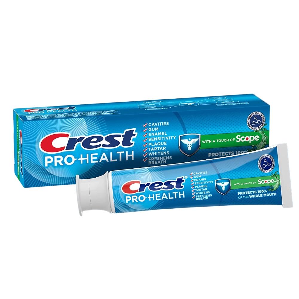 POKRČENÁ - zubná pasta Crest Pro-Health TOUCH of SCOPE